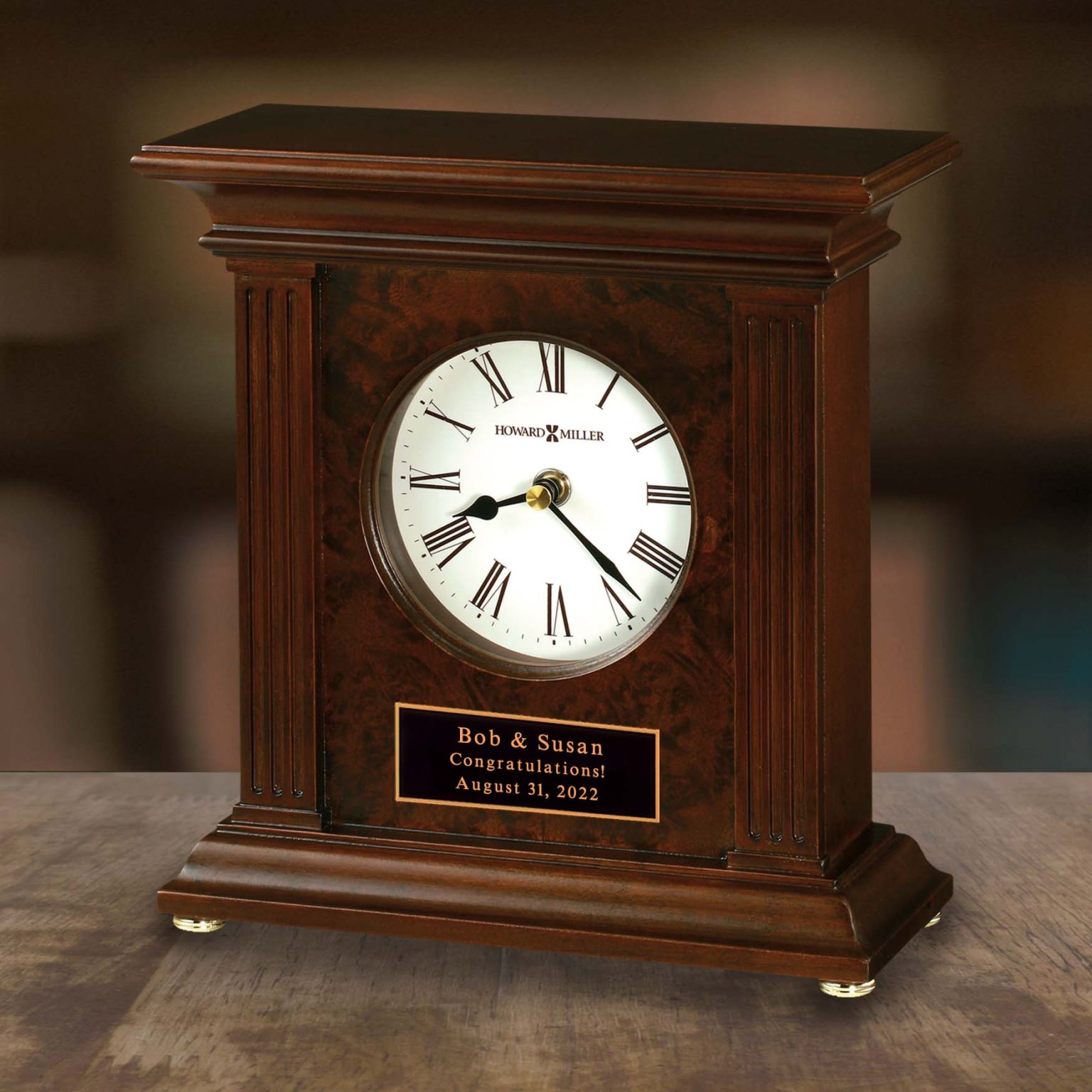 Personalized Clocks for Anniversary and Retirement by The Glass Fox
