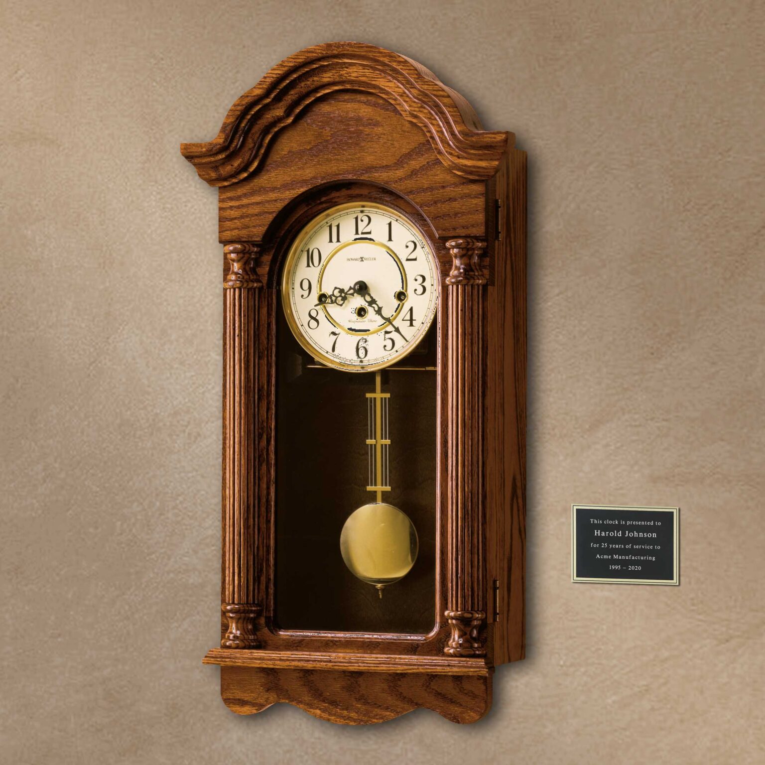 Personalized Clocks for Anniversary and Retirement by The Glass Fox