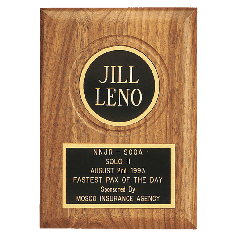American Walnut Plaque- Sheffield Series Jewelers Black Laserable Black ...